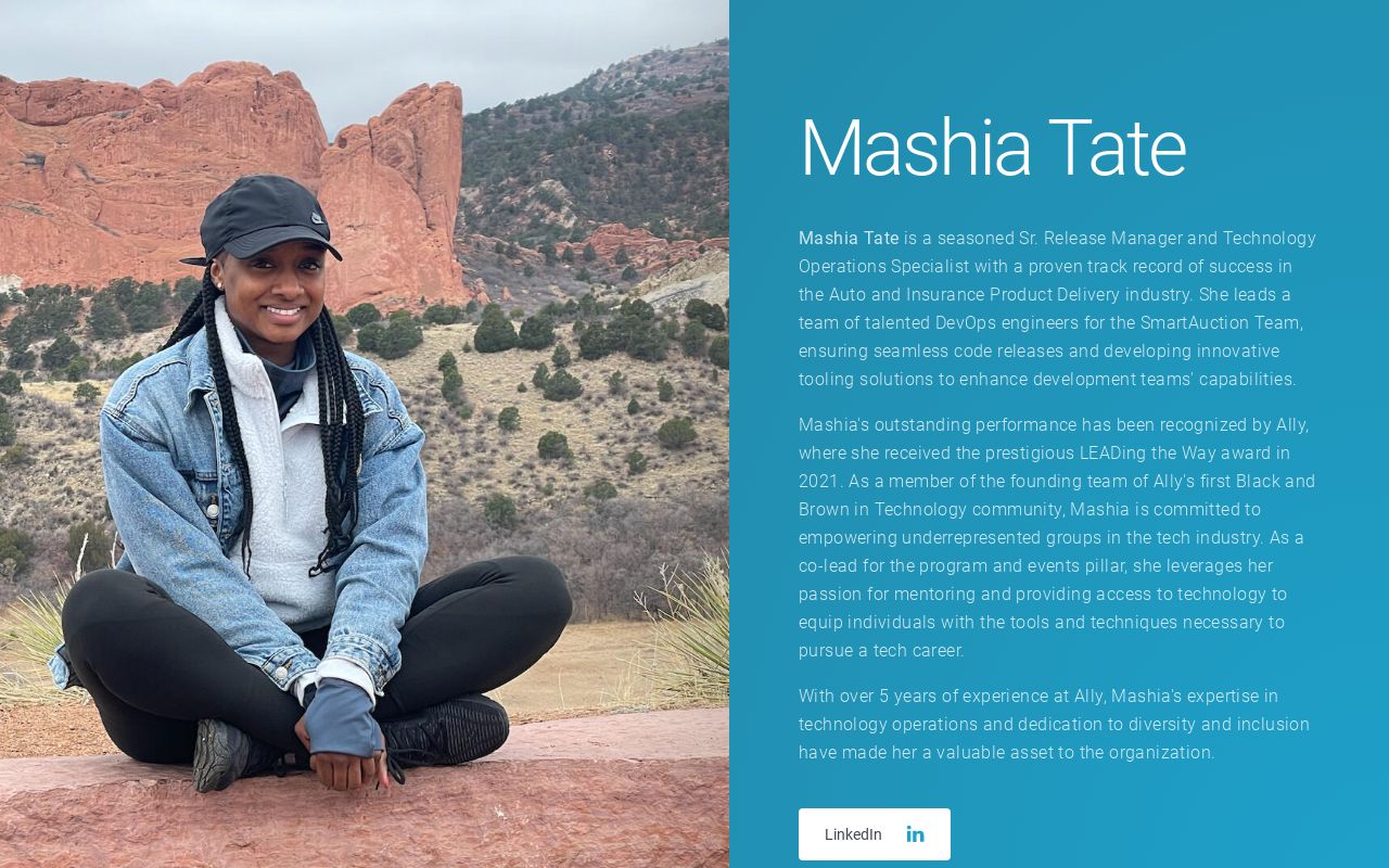 Mashia's Short Bio